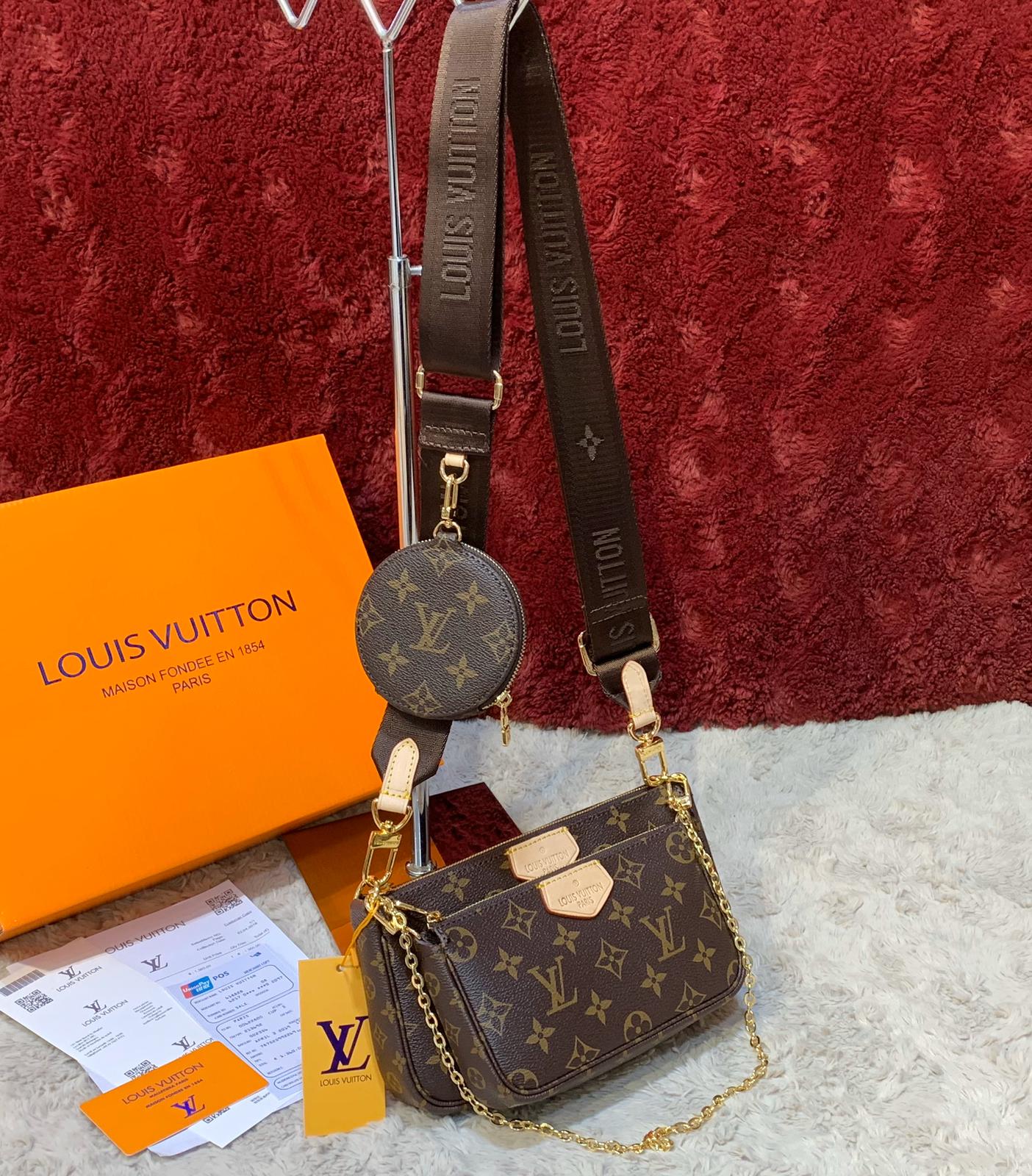 Çanta Nişantaşı louis vuitton canta multi pochette kahve askili